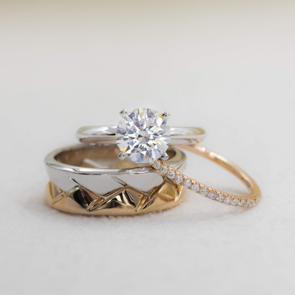 His and Hers Matching Wedding Bands | Adiamor blog