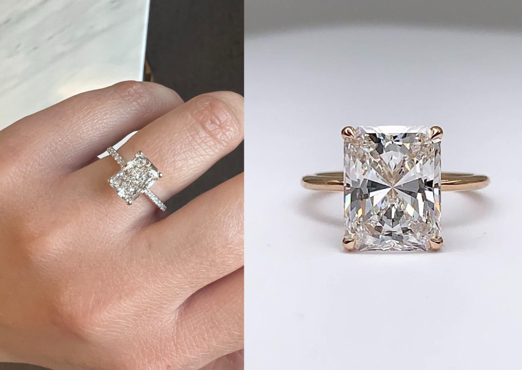 Emerald Cut VS. Radiant Cut Diamonds - What You Need To Know - Adiamor Blog